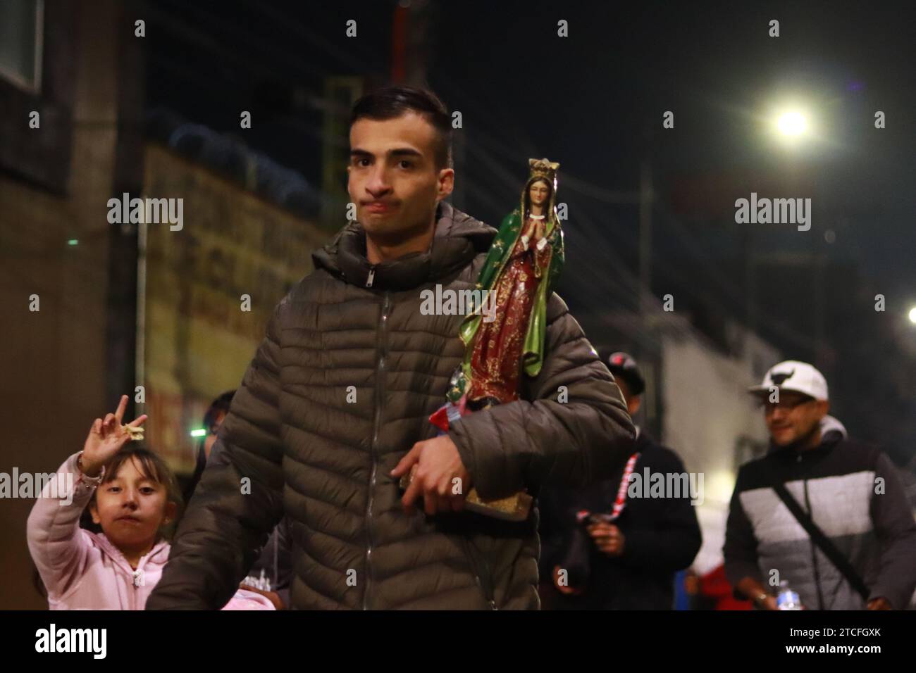 December 12, 2023 in Mexico City, Mexico.- Pilgrims from several states ...