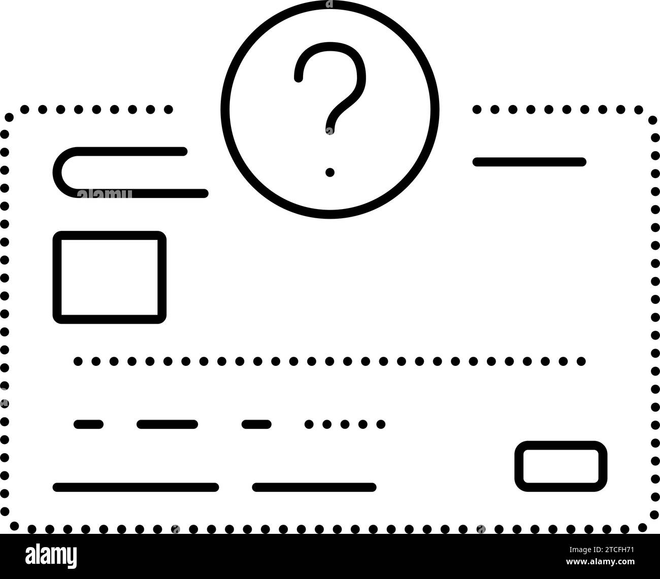 lost card bank payment line icon vector illustration Stock Vector Image ...