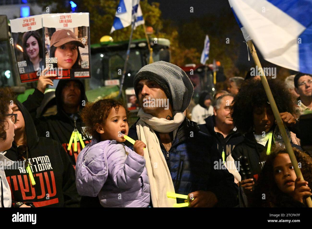 Families of israeli hostages hi-res stock photography and images - Alamy