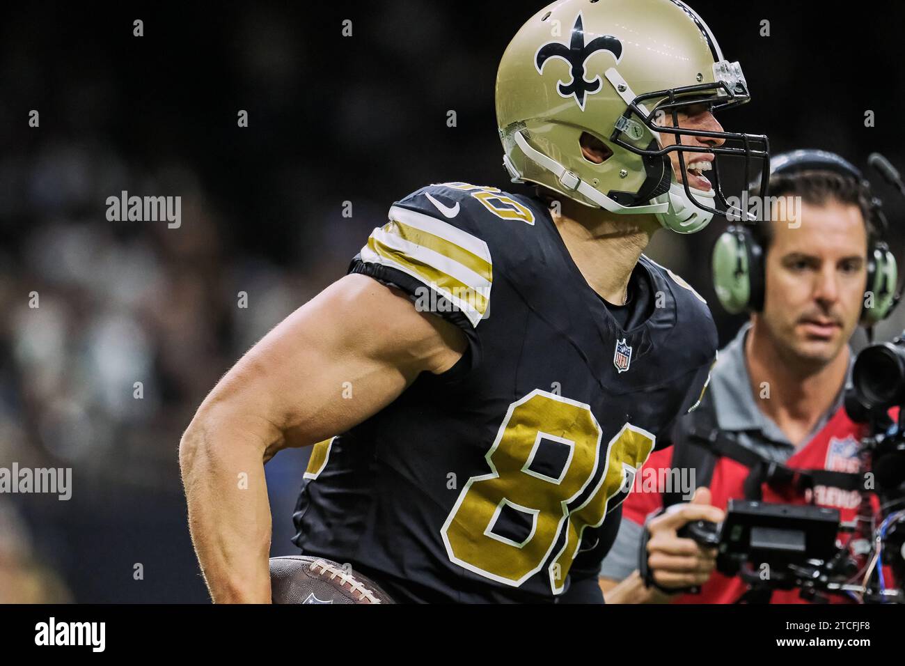 New Orleans, Louisiana, USA. 12th Dec, 2023. New Orleans Saints tight ...