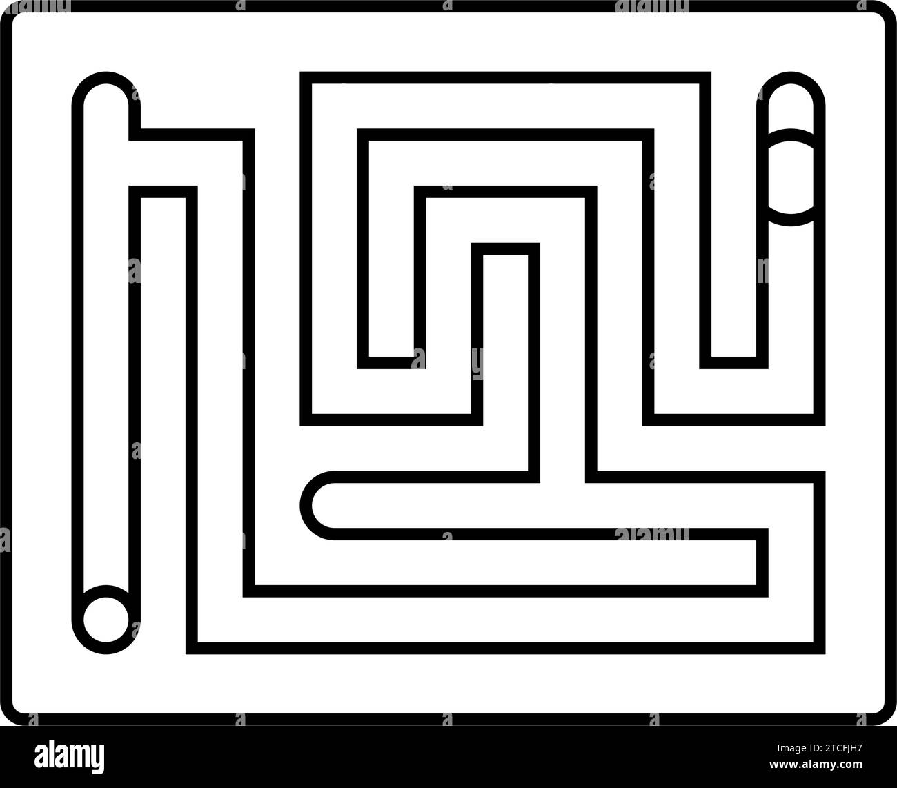 marble maze fidget toy line icon vector illustration Stock Vector Image ...