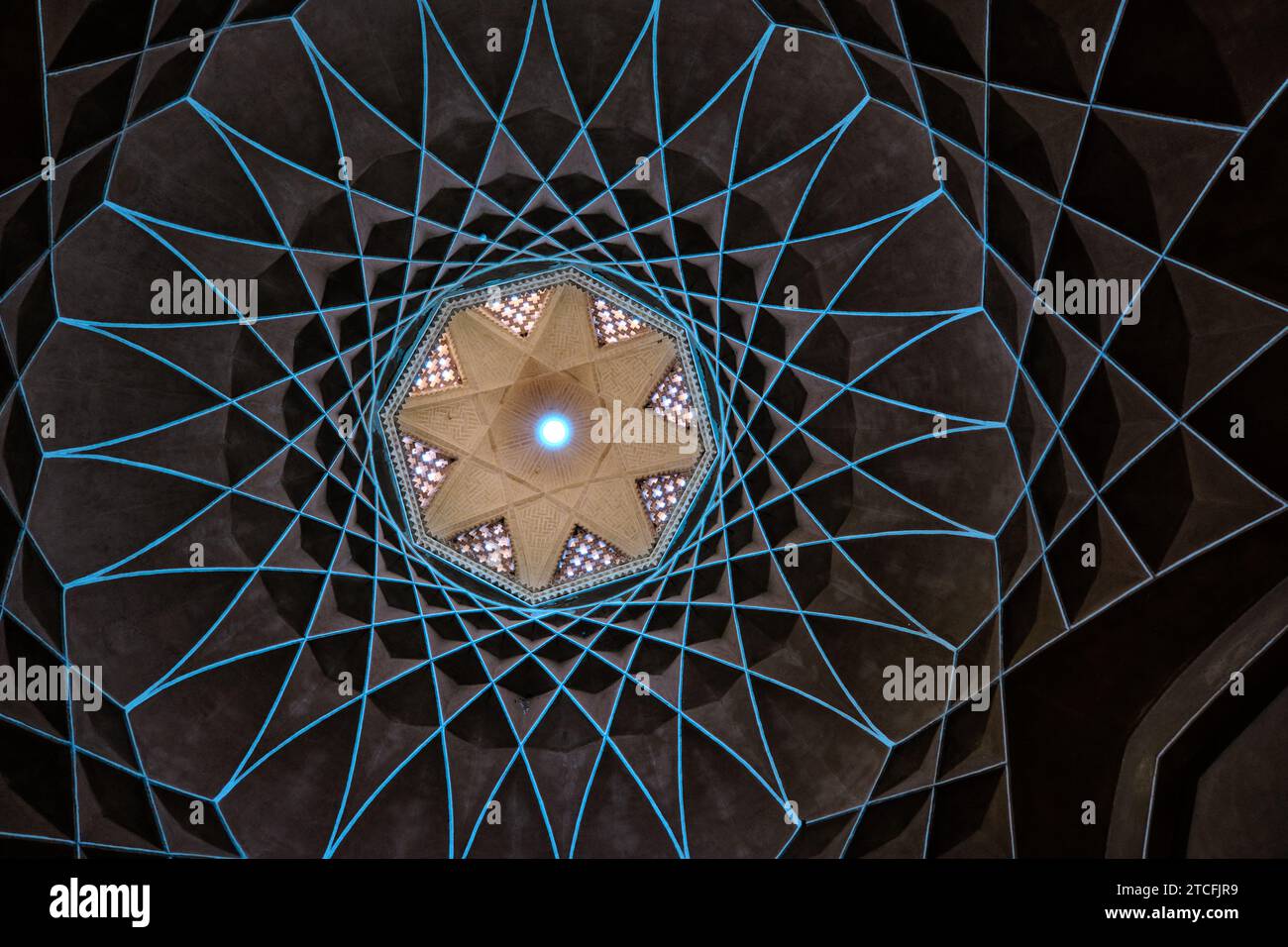 Inside the Windtower (wind catcher), Dowlat Abad or dowlatabat in Iran ...