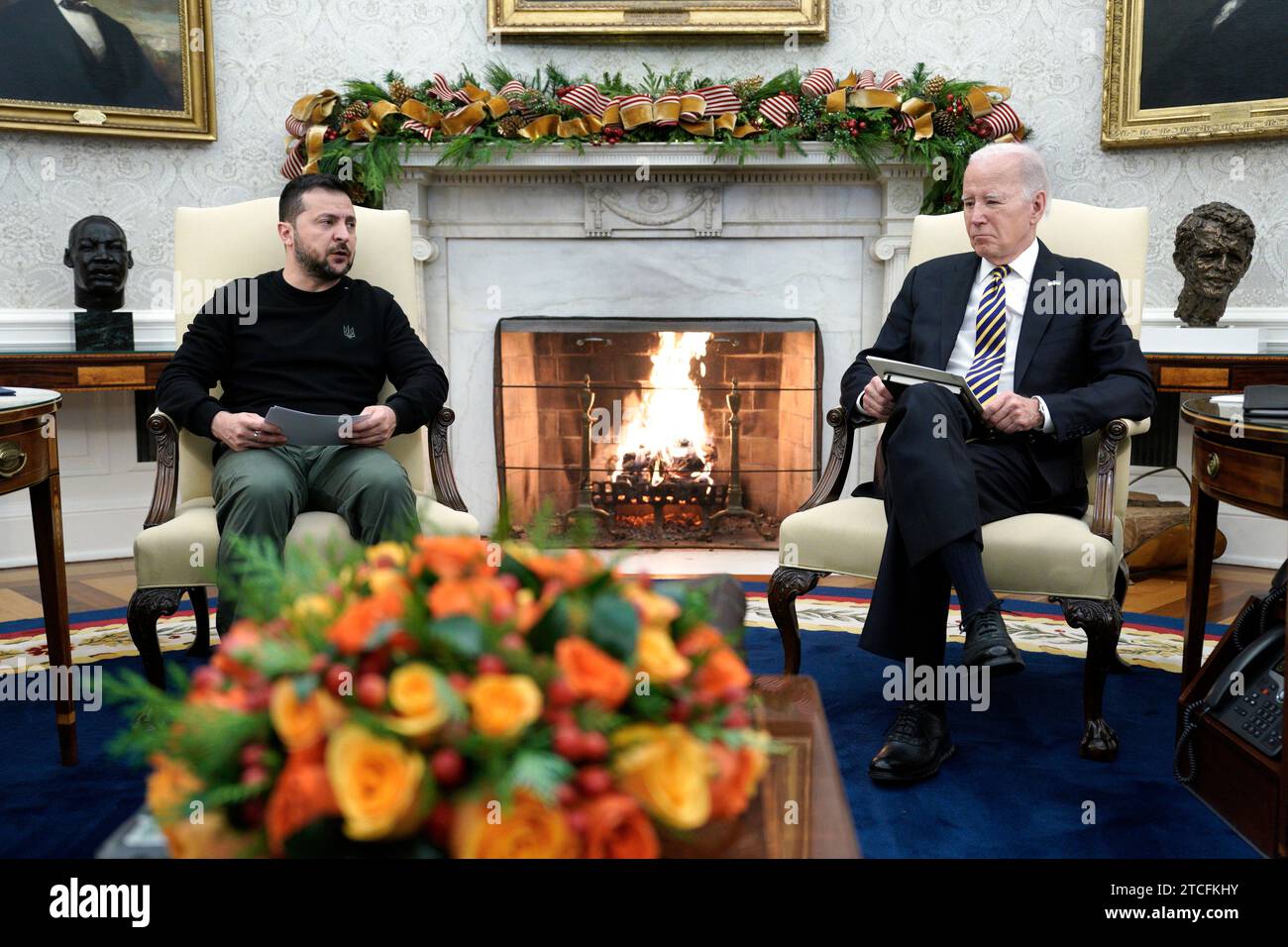 US President Joe Biden meets with Ukrainian President Volodymyr ...