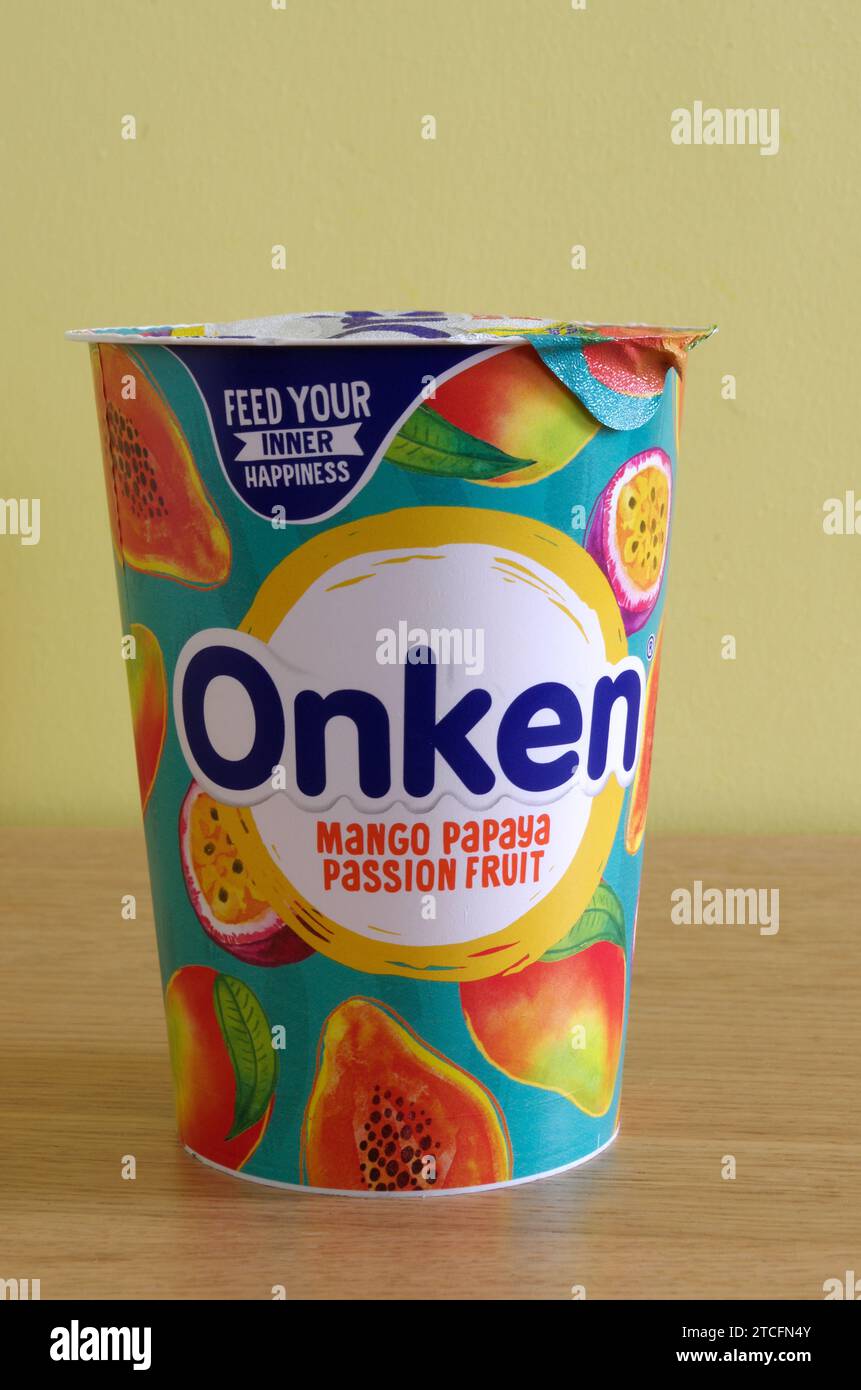 Onken mango papaya yogurt hi-res stock photography and images - Alamy