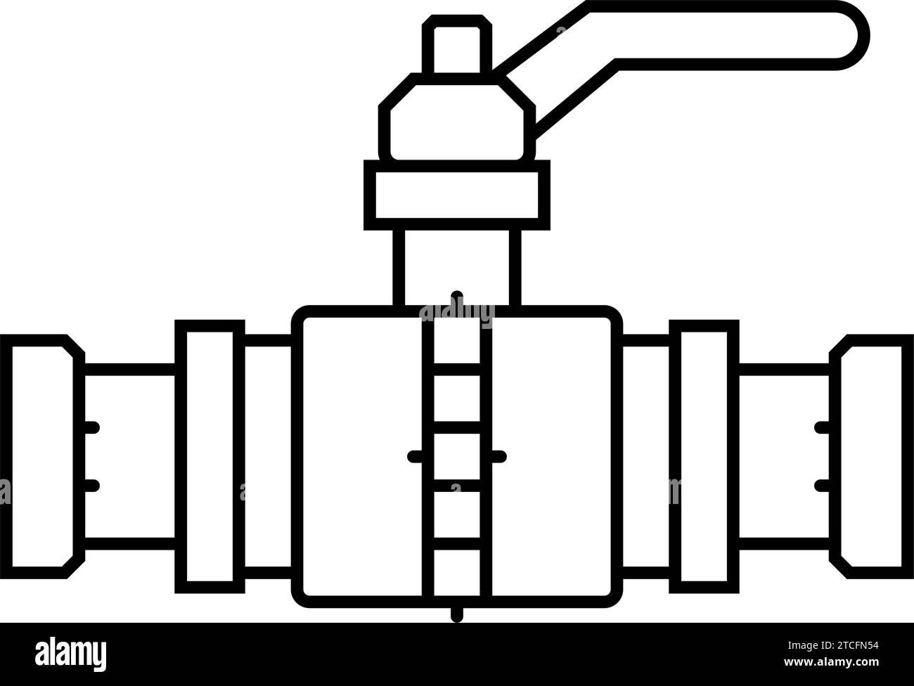 pipe pipeline line icon vector illustration Stock Vector Image & Art ...