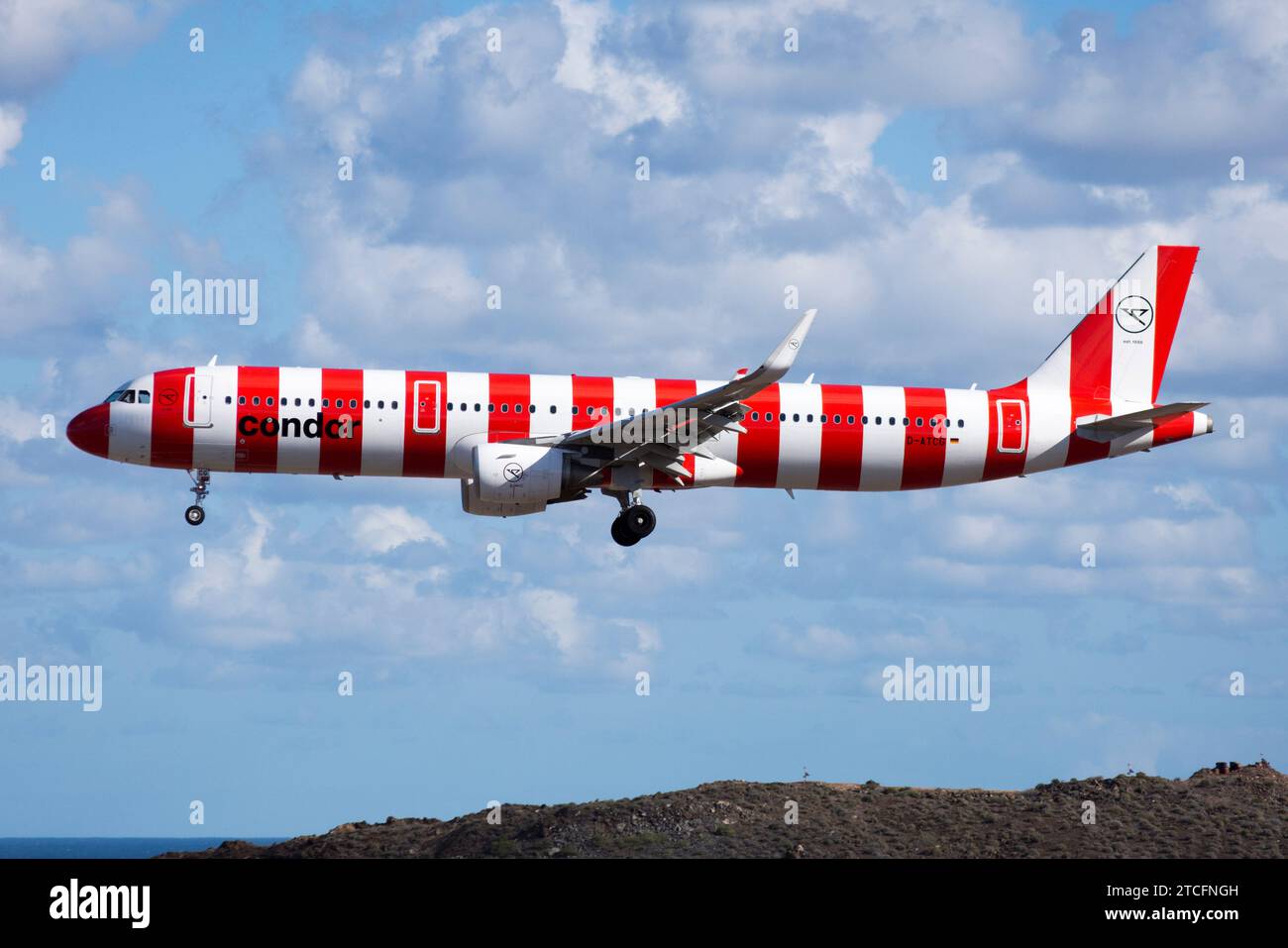Airline airliner with special colors Airbus A321 of the Condor Airlines ...