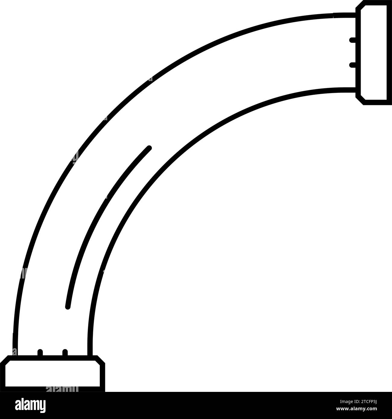 production pipeline line icon vector illustration Stock Vector Image ...
