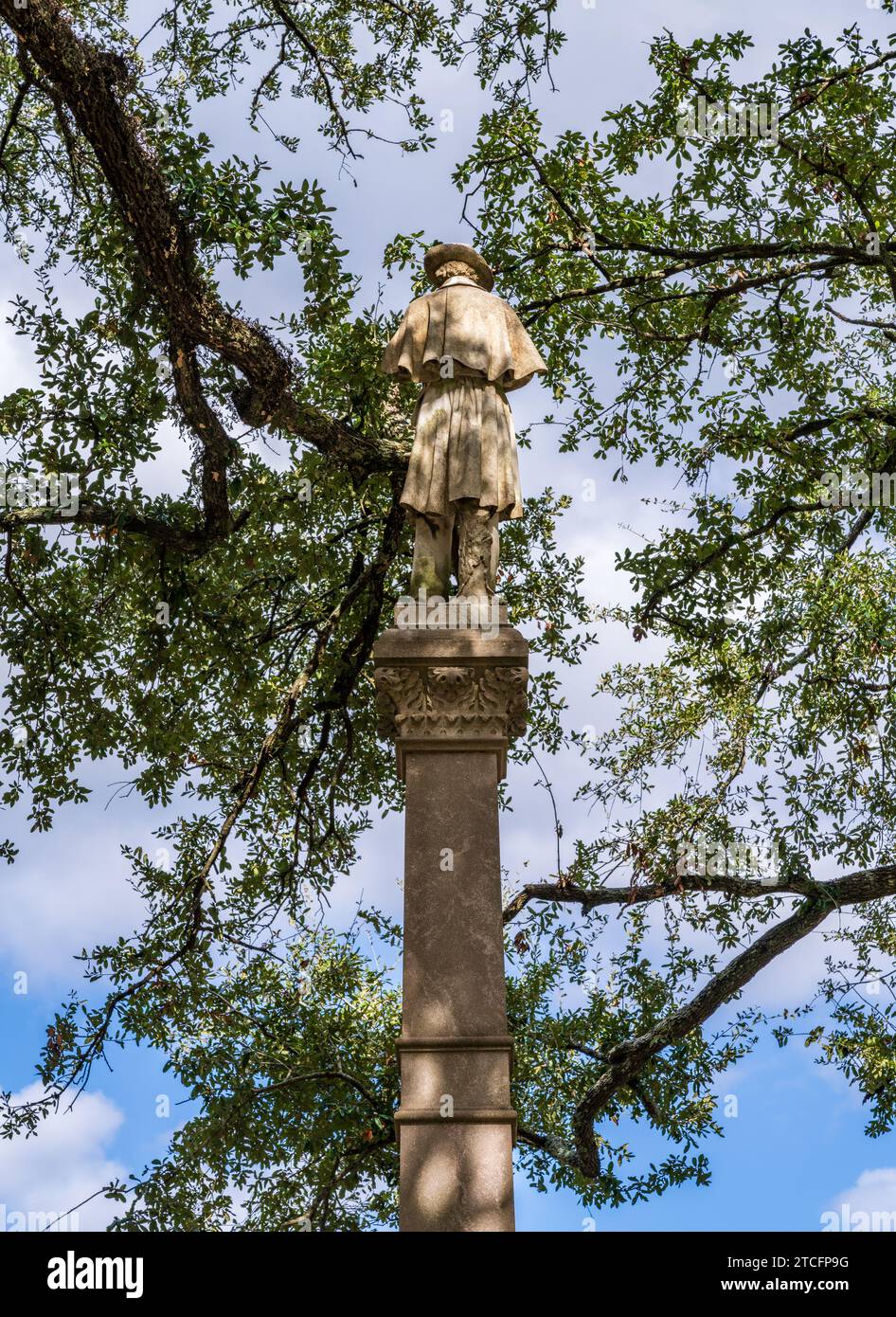 Rear view of controversial statue and monument to surrendering ...