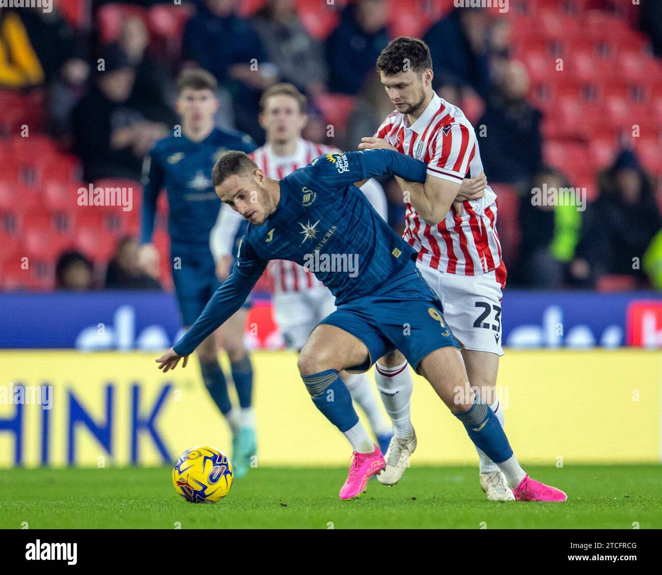 12th December 2023; Bet365 Stadium, Stoke, Staffordshire, England; EFL ...