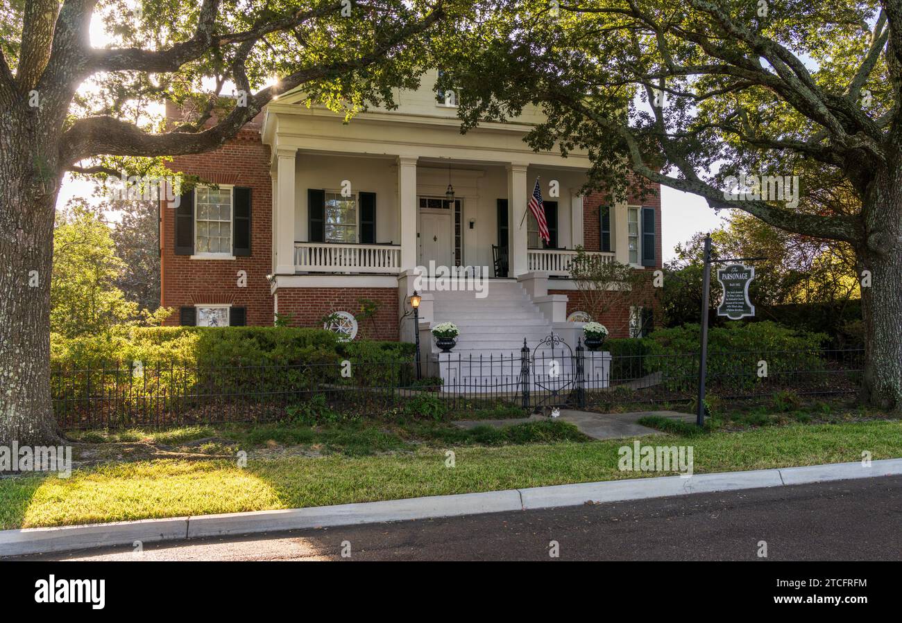 Natchez, MS - 26 October 2023: Front of historic home known as the ...