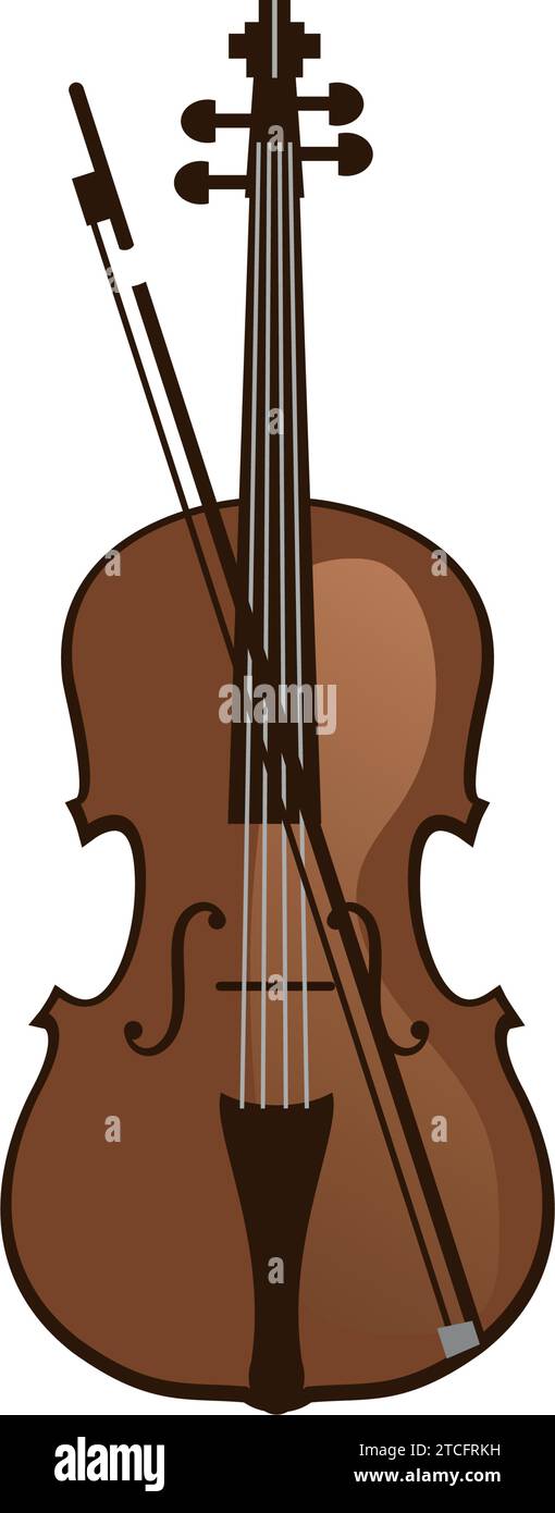 Vector illustration violin white hi-res stock photography and images ...
