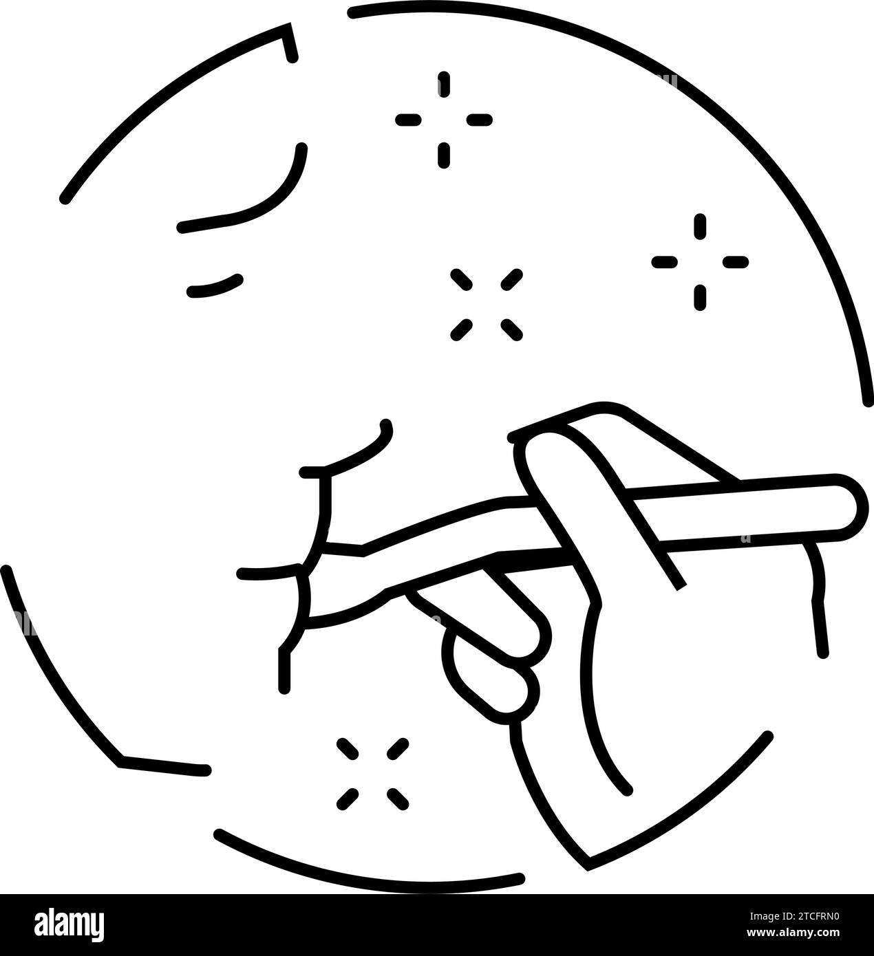 food tasting restaurant chef line icon vector illustration Stock Vector ...