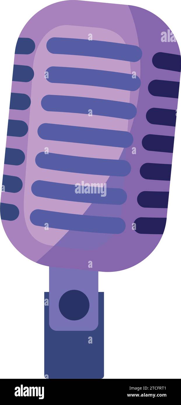 Isolated colored microphone musical instrument Vector Stock Vector ...