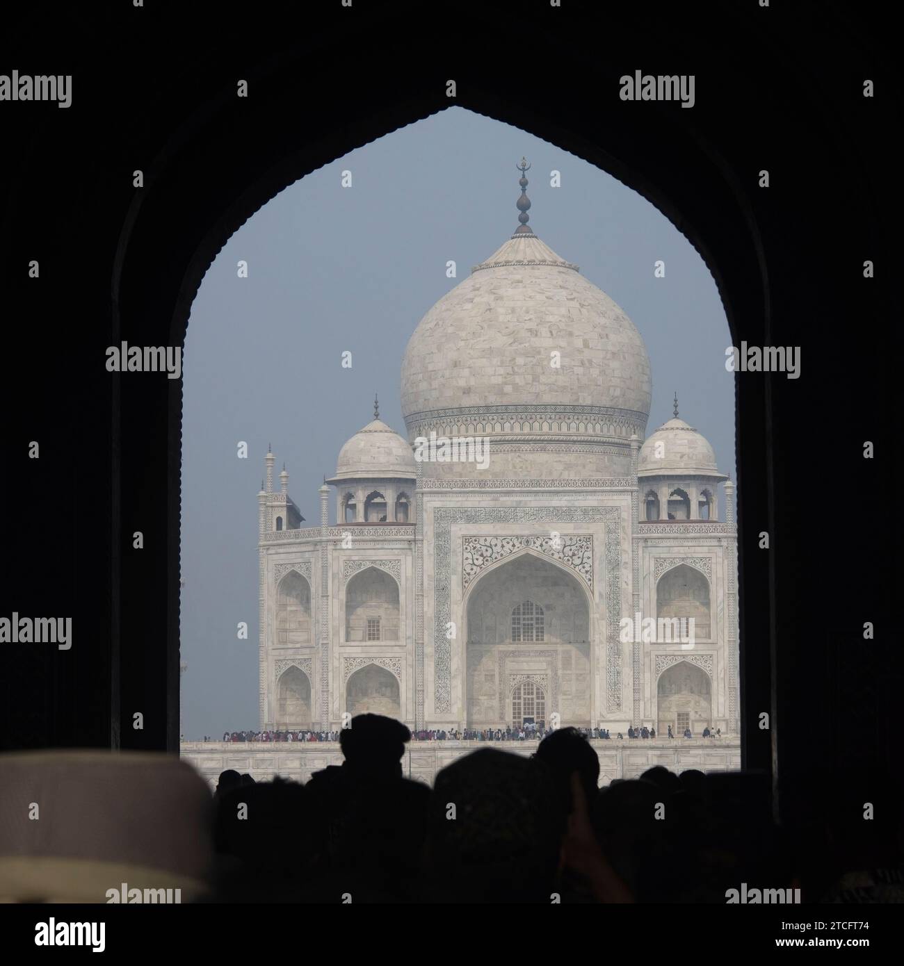 Taj Mahal, an ivory-white marble mausoleum in Agra, Uttar Pradesh ...