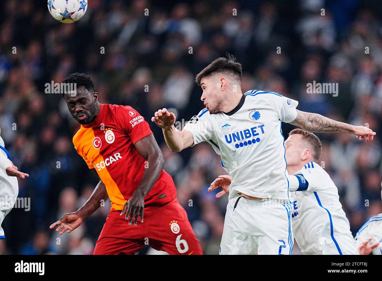 Copenhagen, Denmark, 12. december 2023, Galatasarays Davinson Sanchez ...