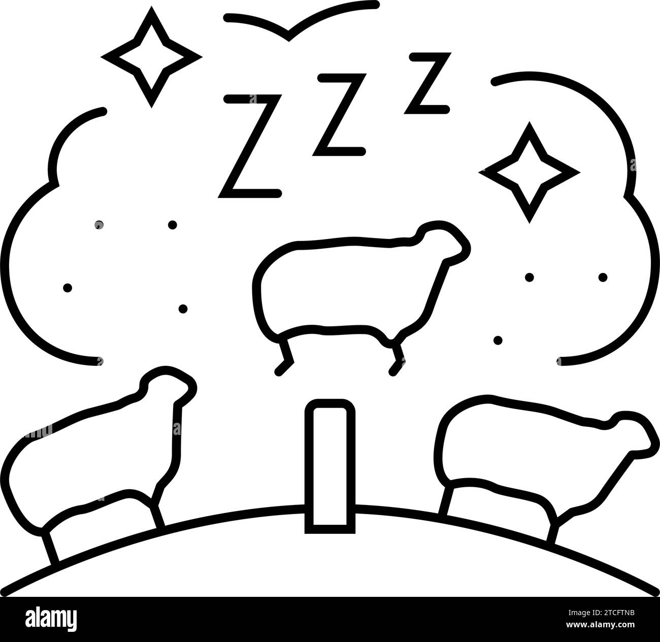 Sleepy sheep Black and White Stock Photos & Images - Alamy