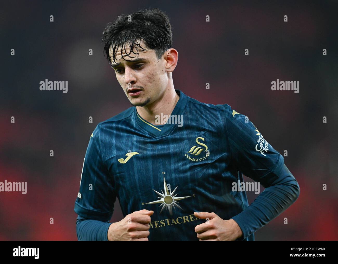 Charlie Patino #18 of Swansea City, during the Sky Bet Championship ...