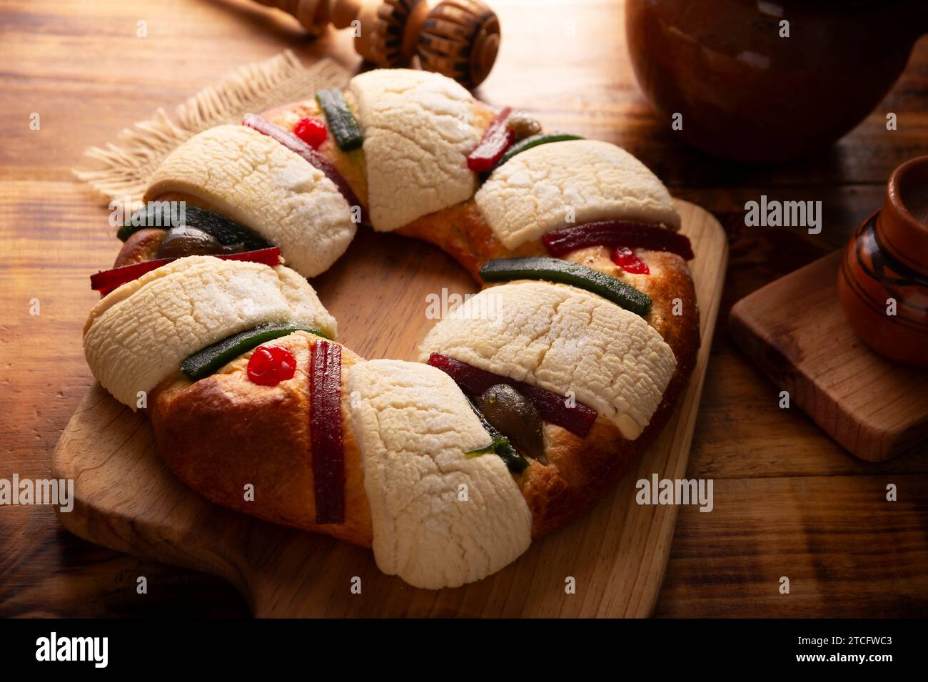 Three Kings Bread also called Rosca de Reyes, Roscon, Epiphany Cake ...