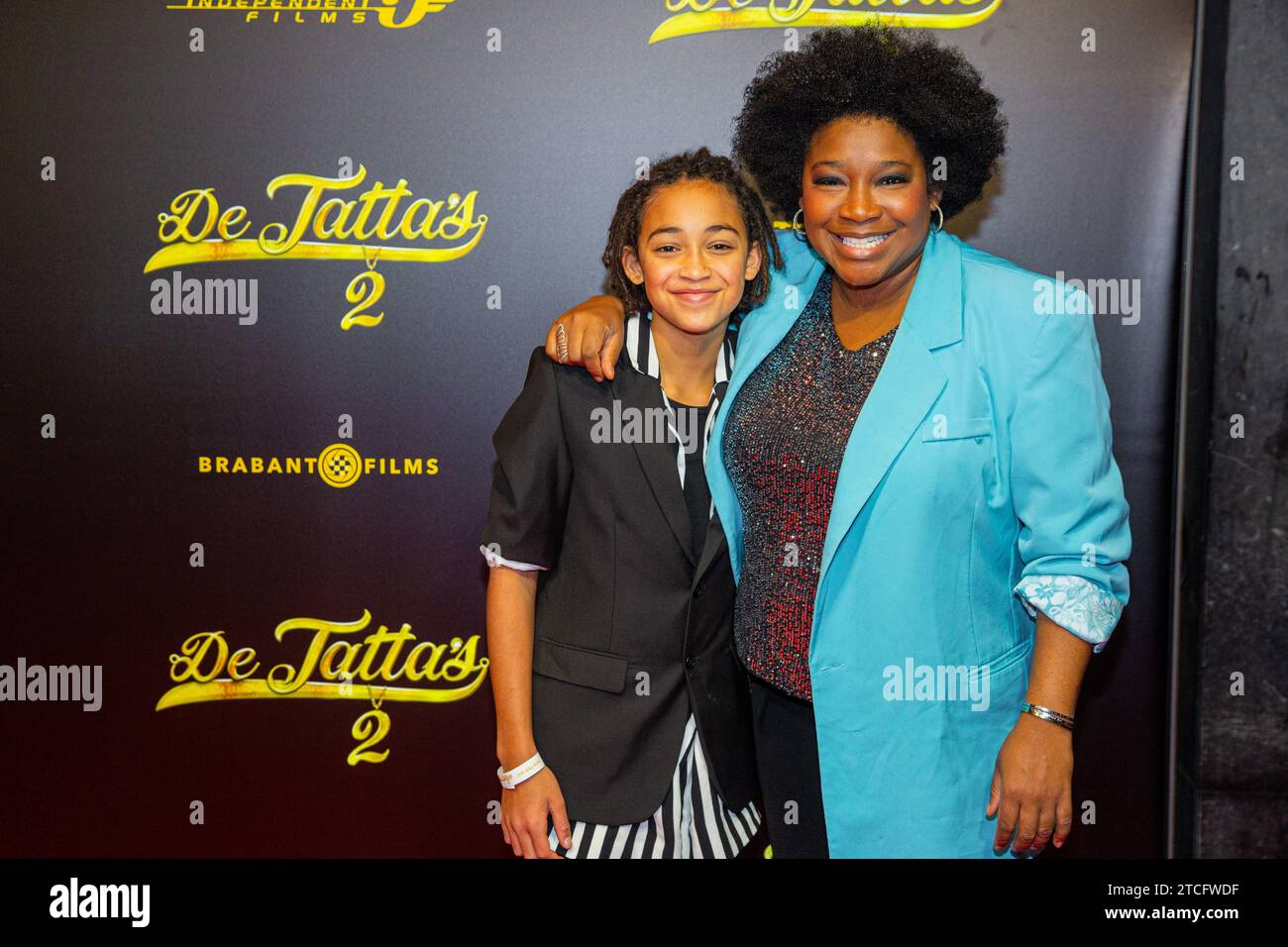 AMSTERDAM - Leona Philippo and son Manuel on the red carpet prior to ...