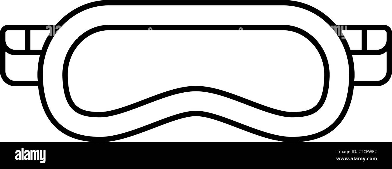 sleep mask night line icon vector illustration Stock Vector Image & Art ...