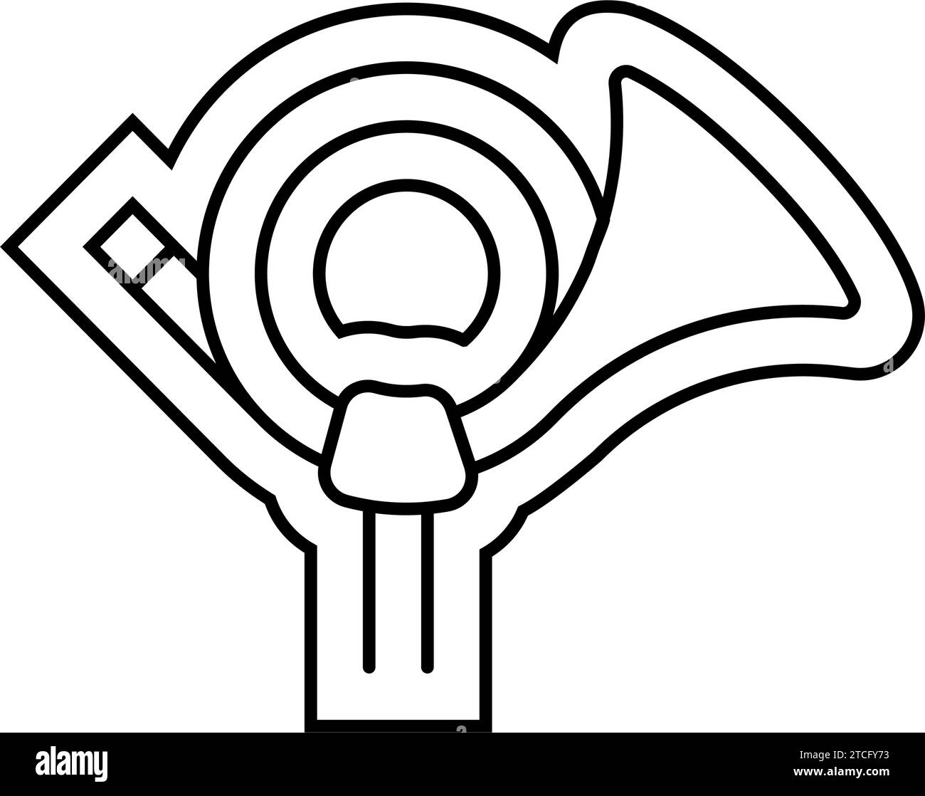 important announcement download line icon vector illustration Stock ...