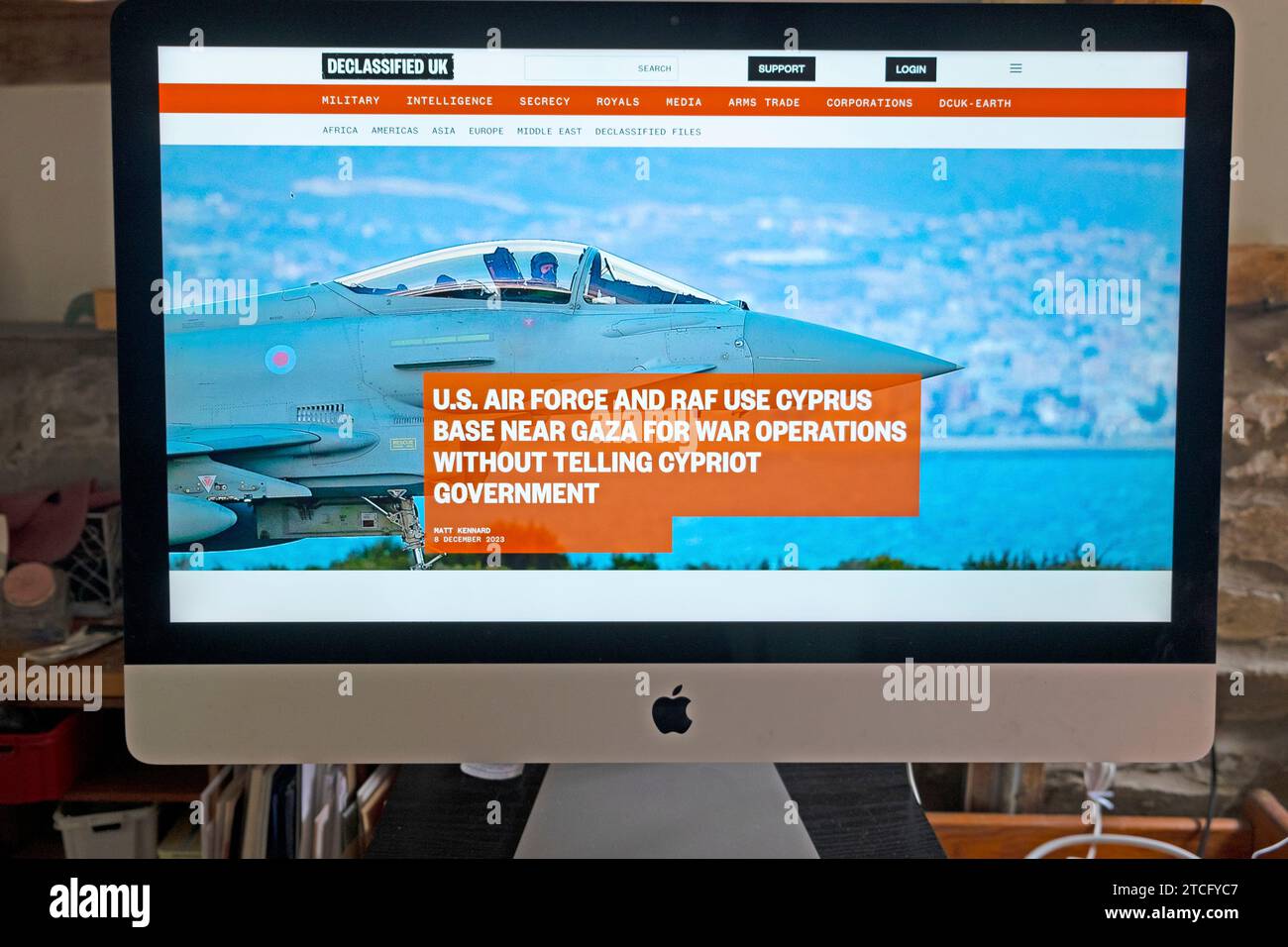 'U.S. AIR FORCE AND RAF USE CYPRUS BASE NEAR GAZA FOR WAR OPERATIONS ...