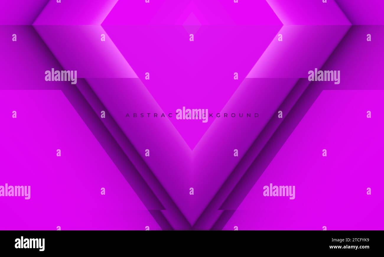 Abstract modern geometric purple background with 3D shapes. Vector ...