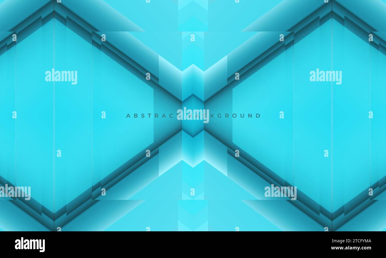 Light blue 3D abstract gaming background with tech futuristic rhombus ...