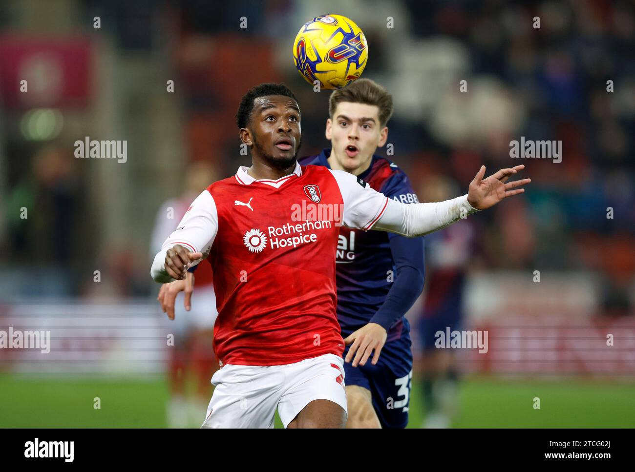 Rotherham United's Sebastian Revan (left) and West Bromwich Albion's ...