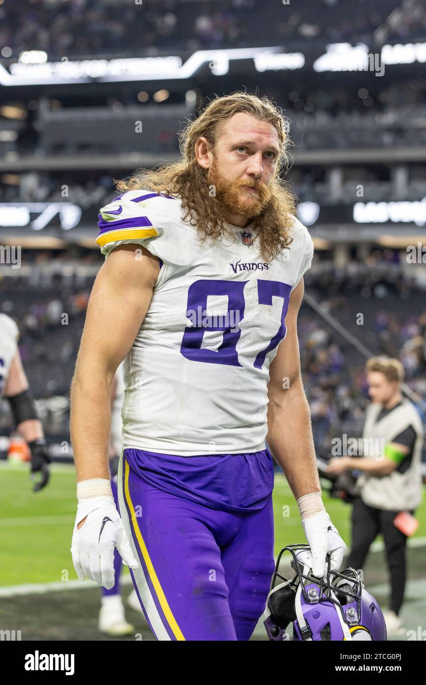 Minnesota Vikings Tight End T J Hockenson 87 Walks Off The Field