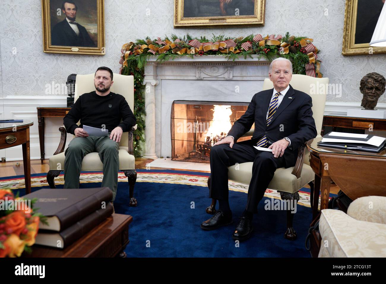 United States President Joe Biden meets with President Volodymyr ...