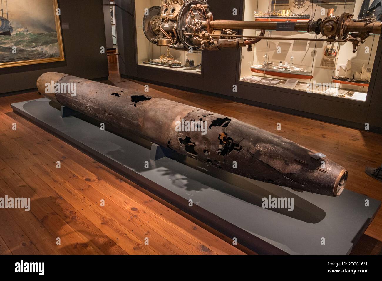 A German Navy Übungstorpedo (practice torpedo) from 1906 in the ...