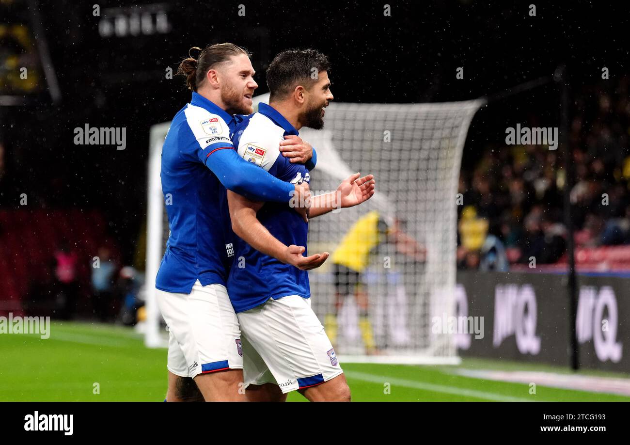 Ipswich Town's Sam Morsy celebrates scoring their side's second goal of ...