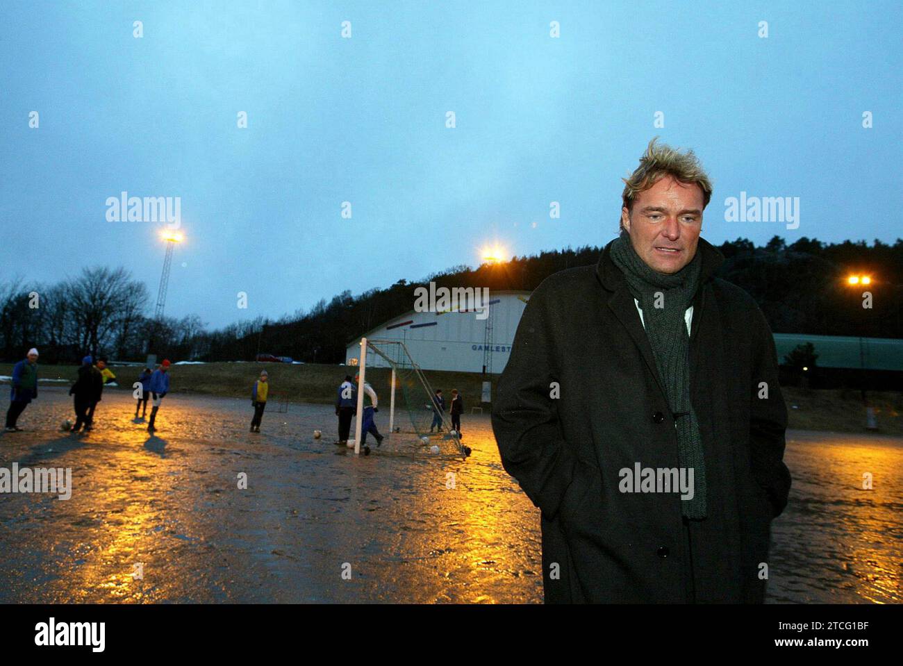 FILE - Swedish soccer referee Anders Frisk walks across the gravel ...