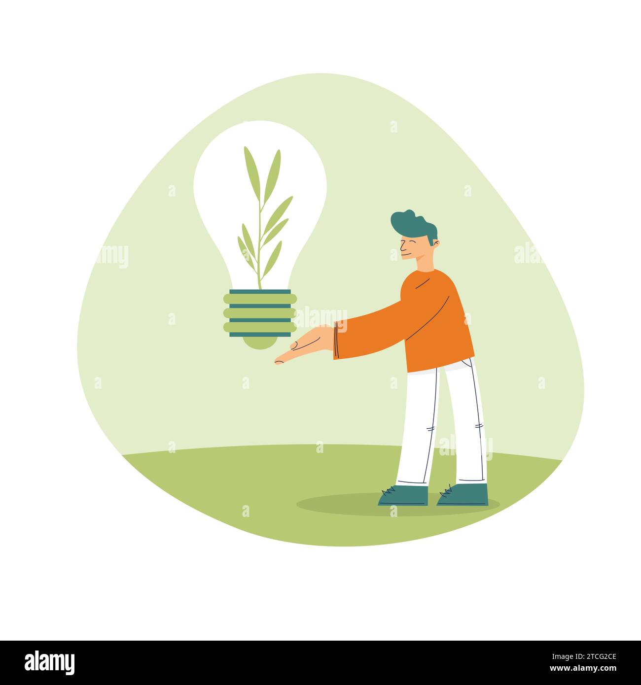 Alternative green clean energy. Eco friendly and sustainable industrial ...