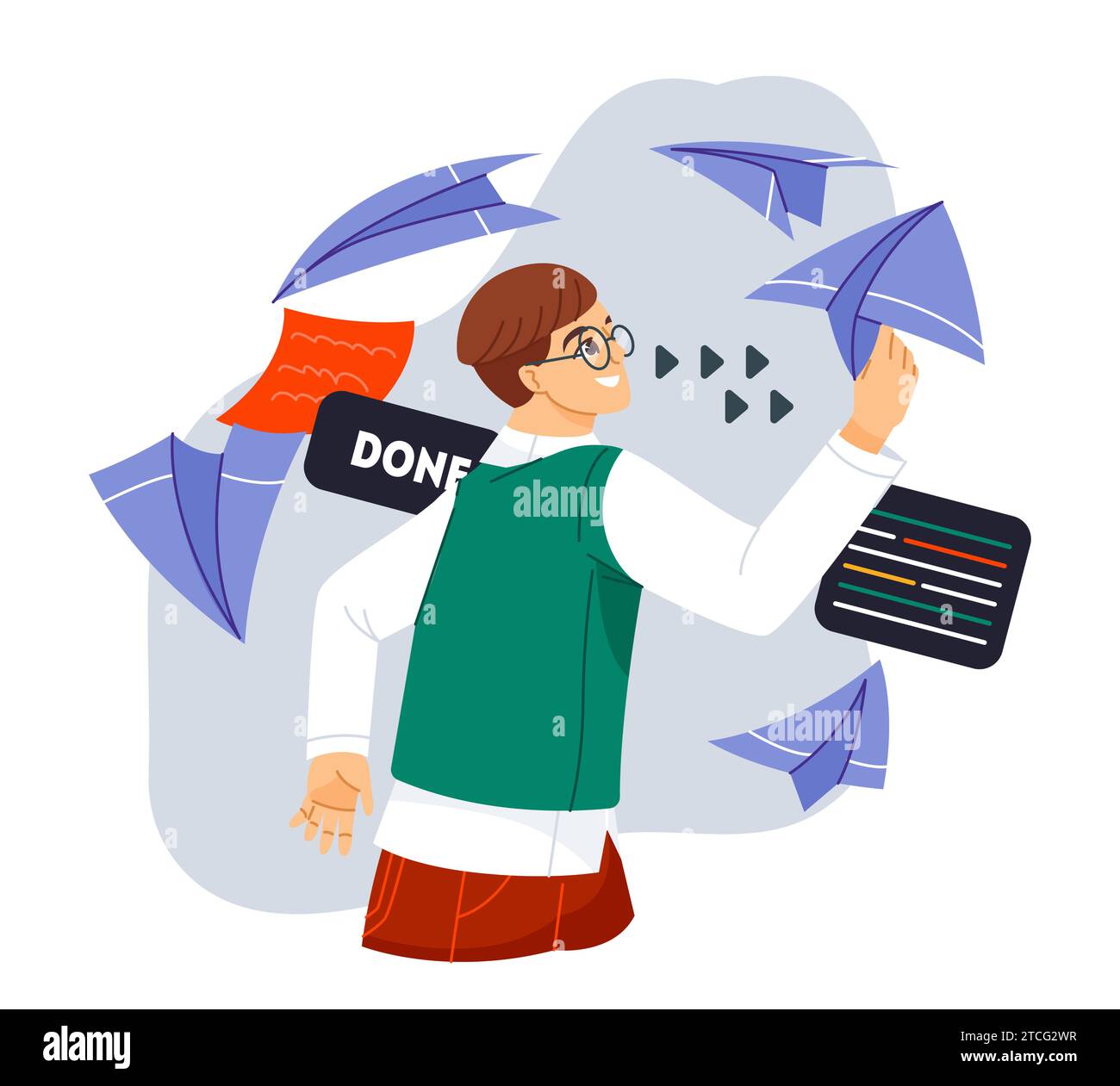 Person building career vector concept Stock Vector Image & Art - Alamy
