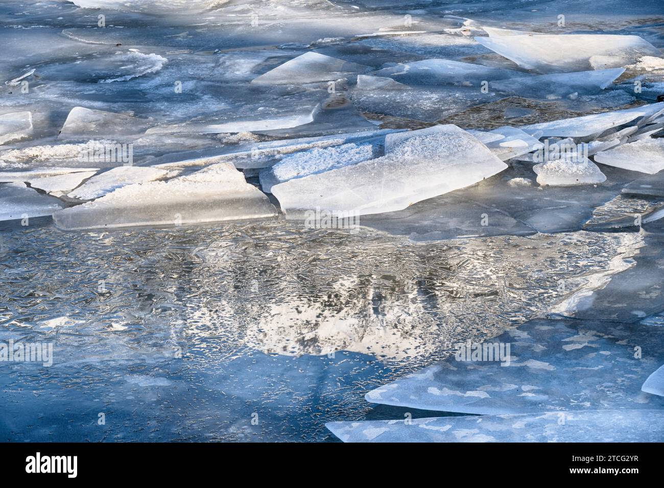 Ice slabs in abstract from the Mendenhall Lake, Southeast Alaska Stock ...