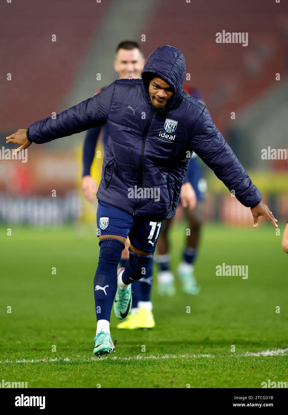 West Bromwich Albion's Grady Diangana reacts after the Sky Bet ...