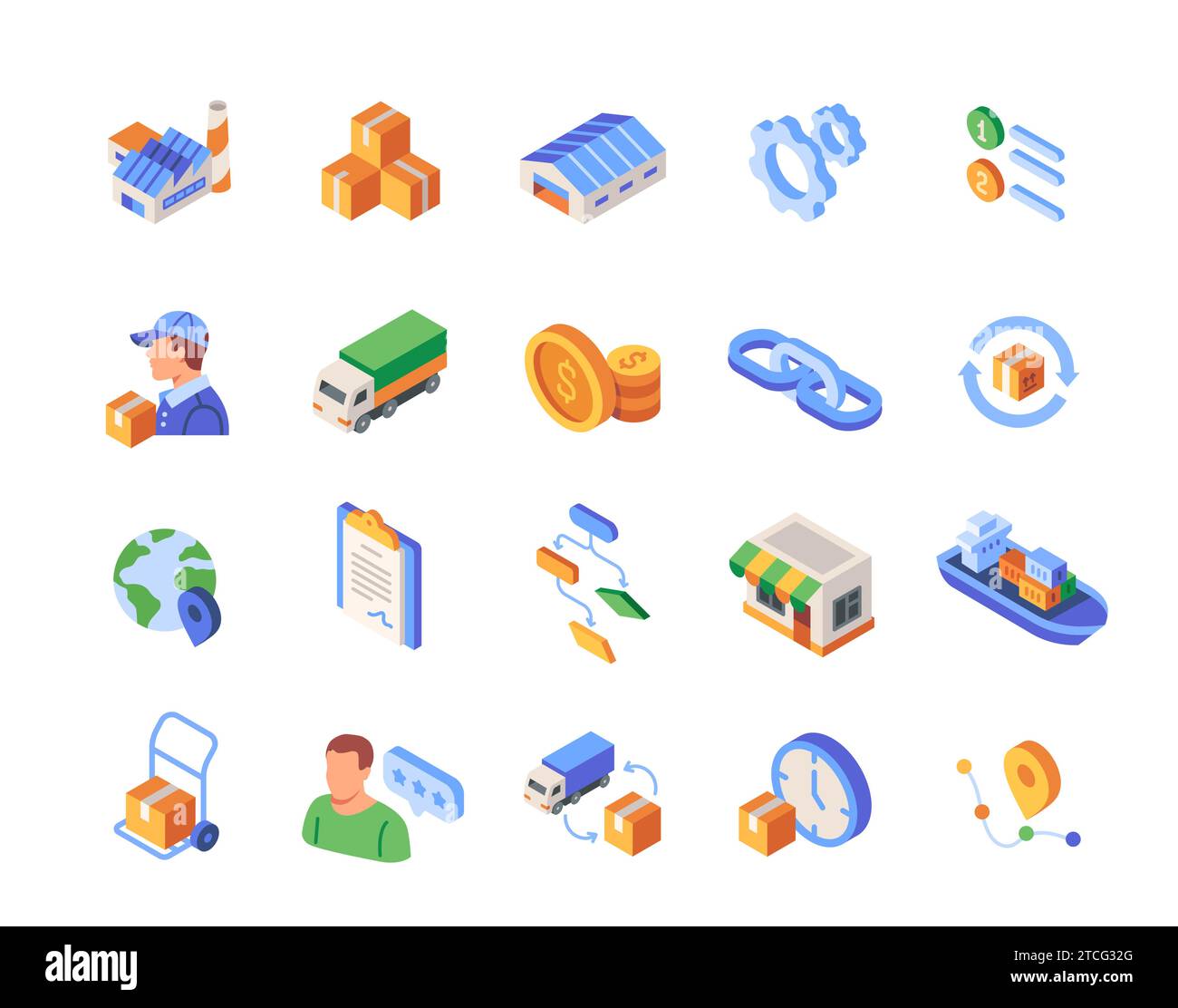 E commerce logistics icons Stock Vector Images - Alamy