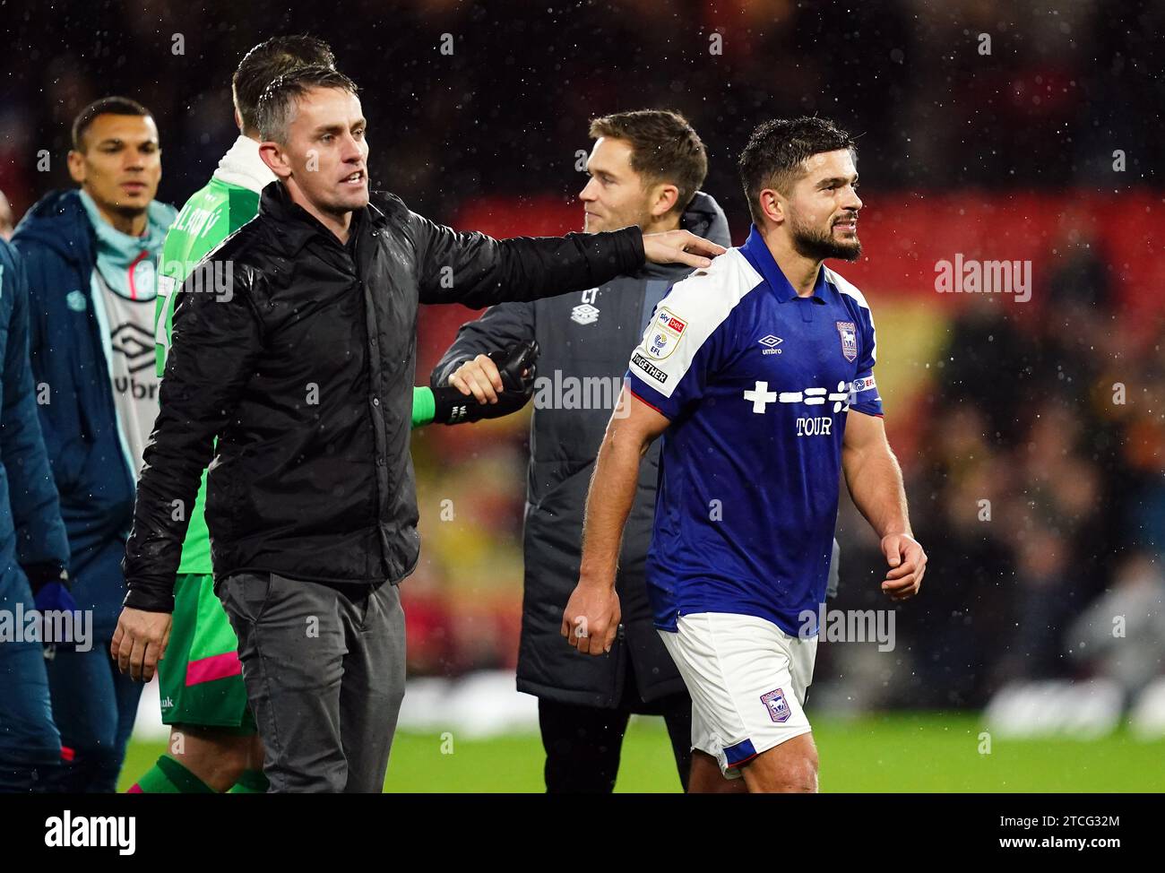 Ipswich Town manager Kieran McKenna and Sam Morsy after the final ...
