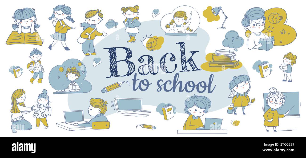 Back to school vector concept Stock Vector Image & Art - Alamy