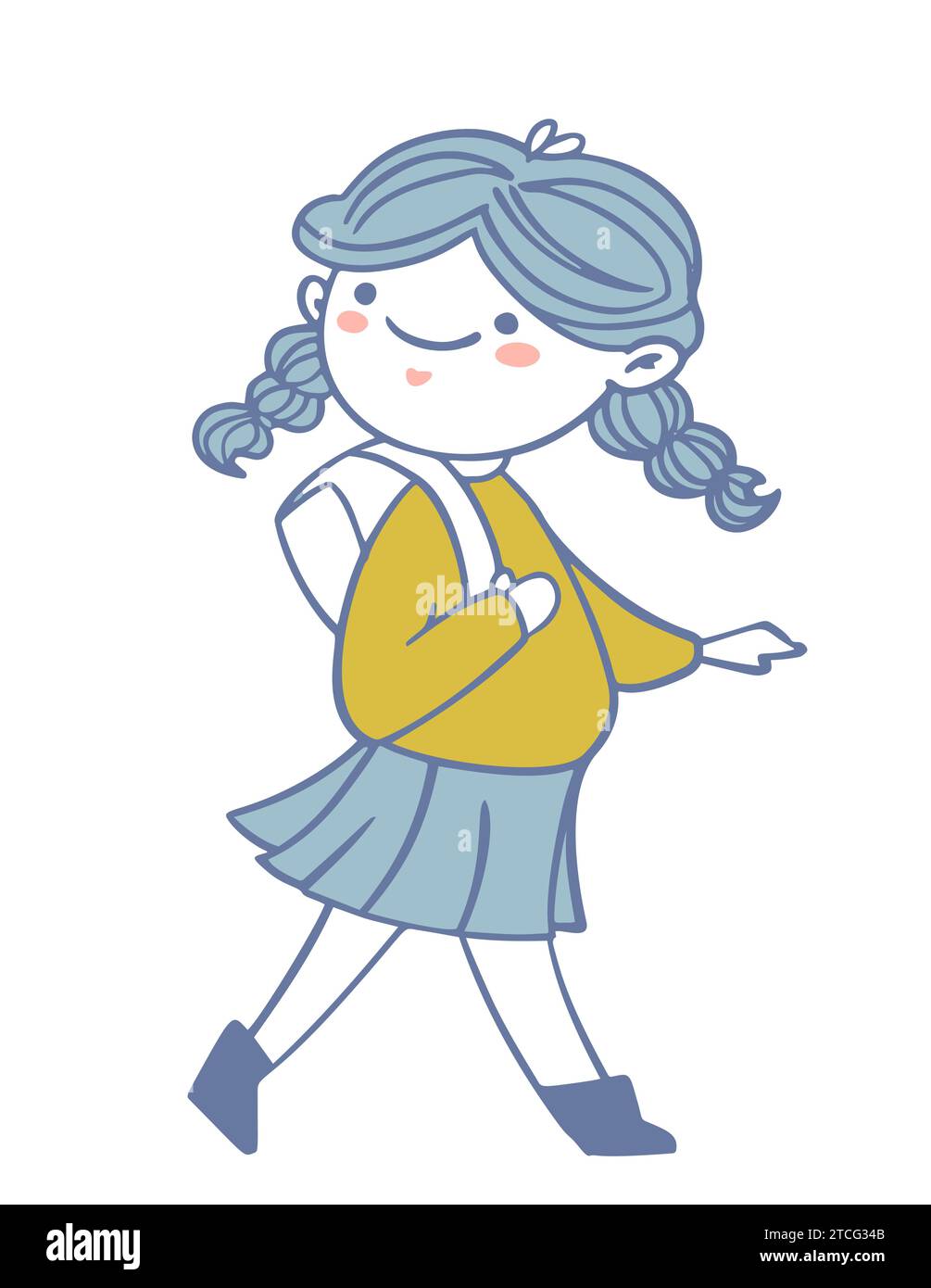 Portrait school children female Cut Out Stock Images & Pictures - Alamy