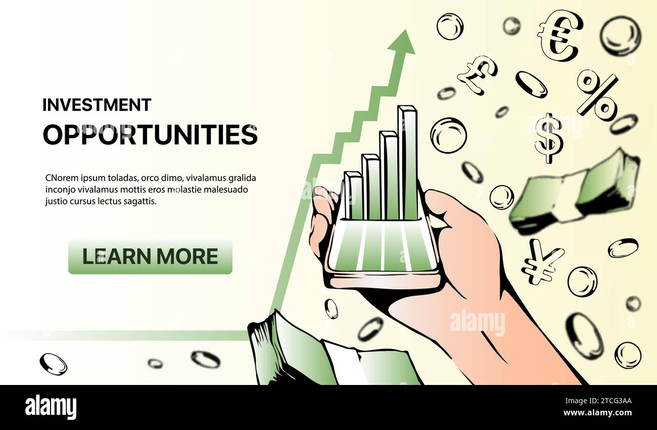 Investment opportunities vector poster Stock Vector Image & Art - Alamy
