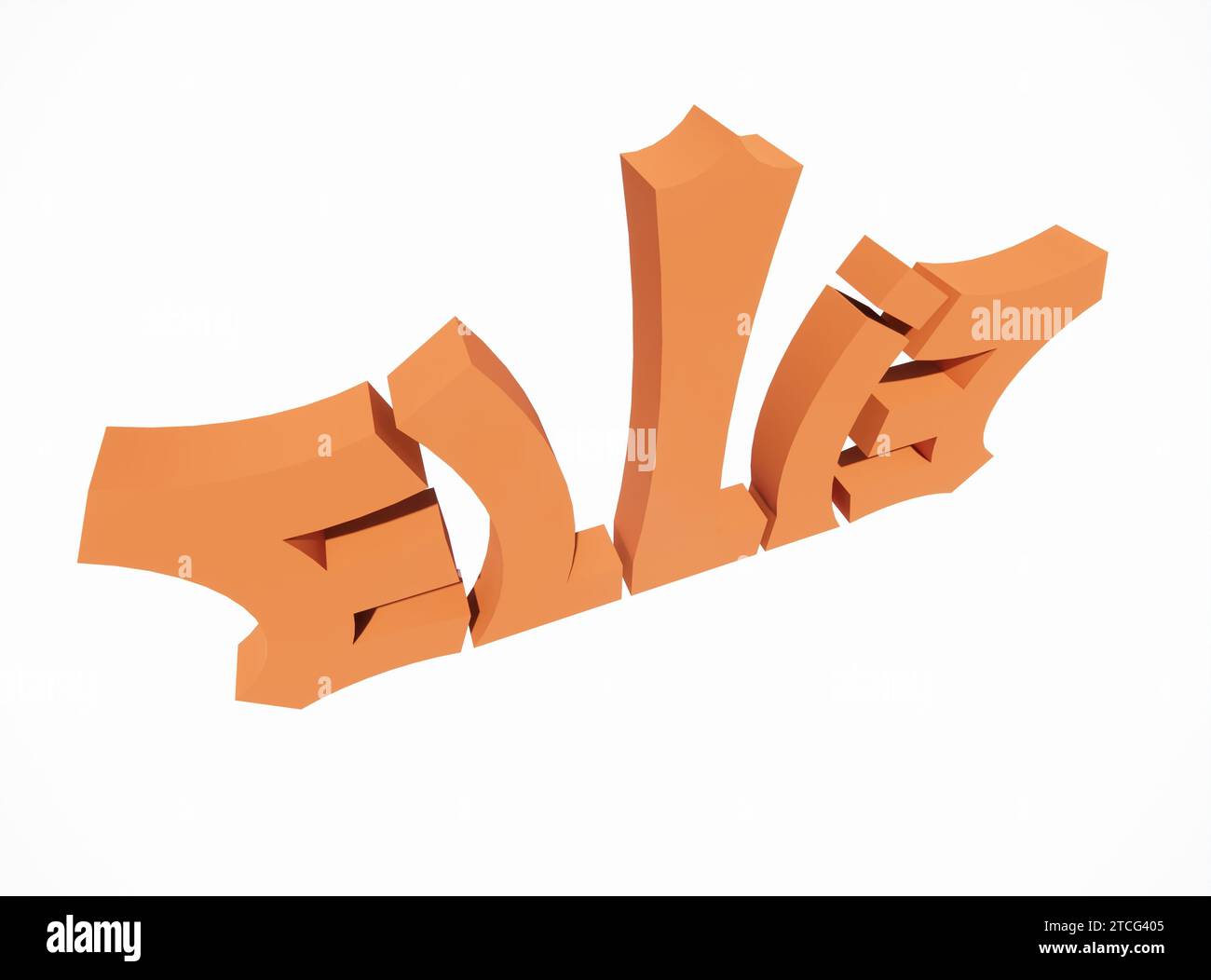 Logo Symbol 3D Name Writing Ellie suitable for use on clothing, jewelry ...