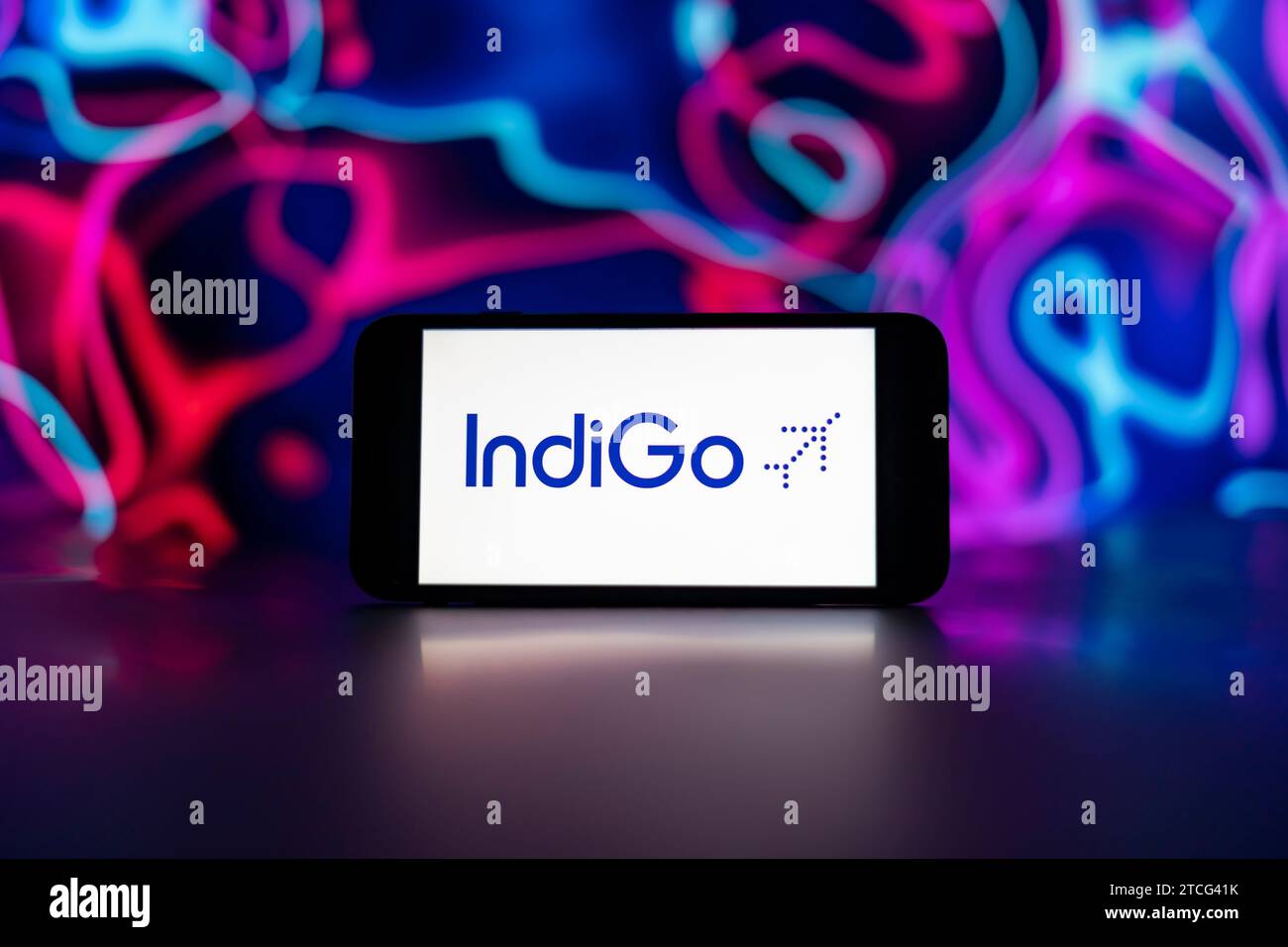 Indigo airlines logo hi-res stock photography and images - Alamy
