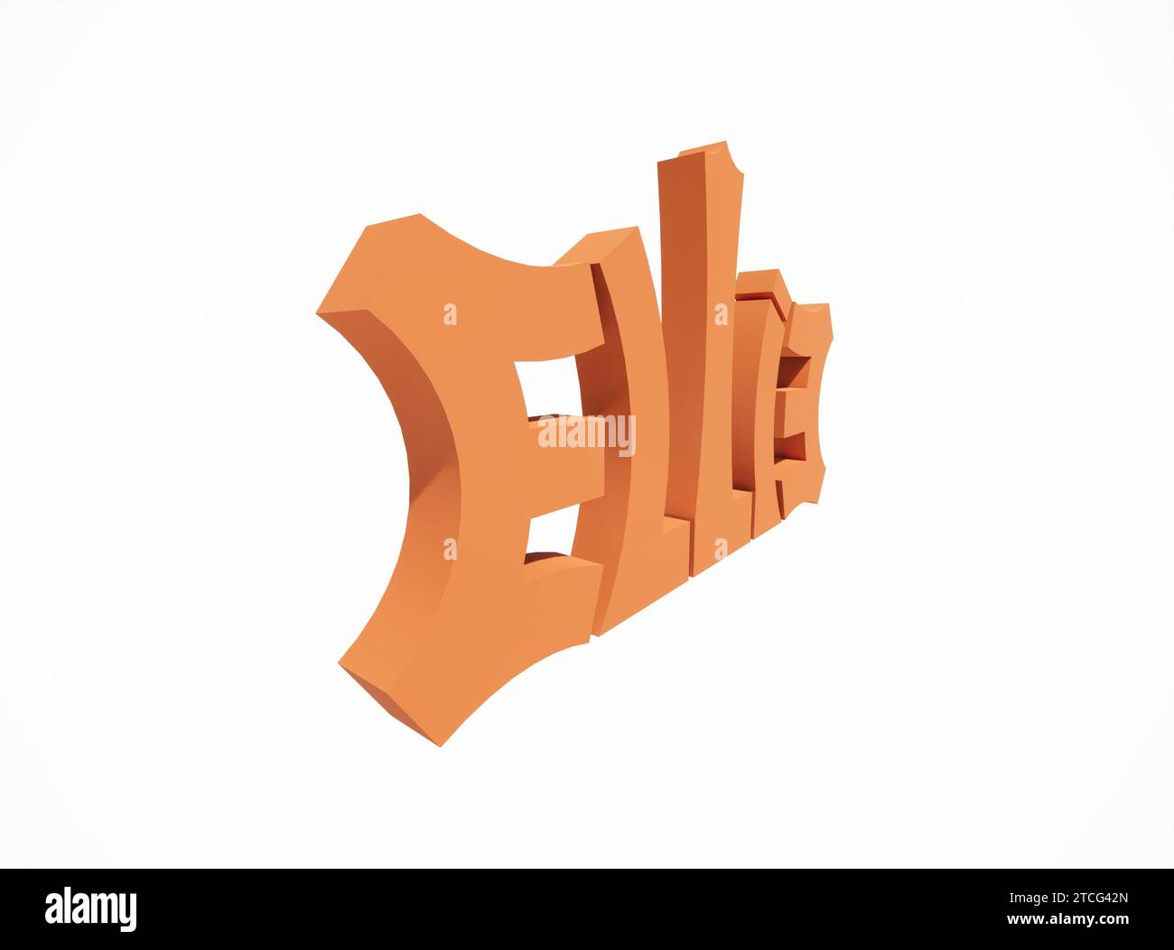 Logo Symbol 3D Name Writing Ellie suitable for use on clothing, jewelry ...