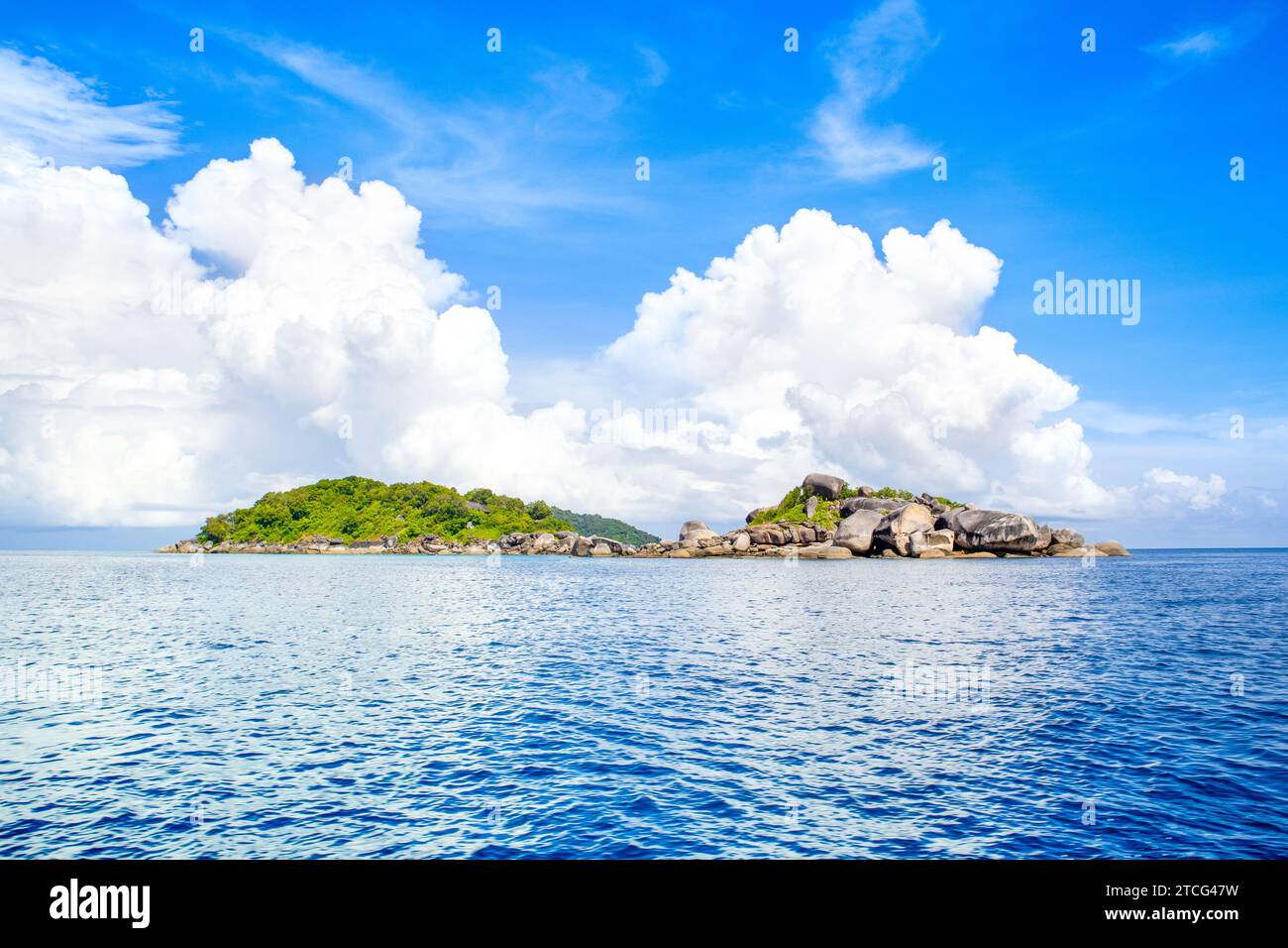 Beautiful panoramic tropical landscape of the Similan Islands in ...