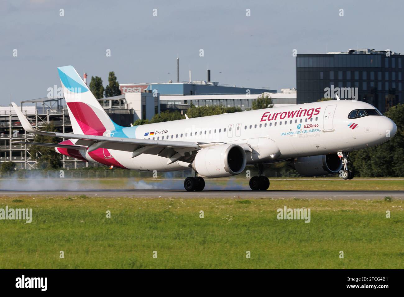 Der Airbus A320-251N A20N der Fluglinie Eurowings EW / EWG mit der ...