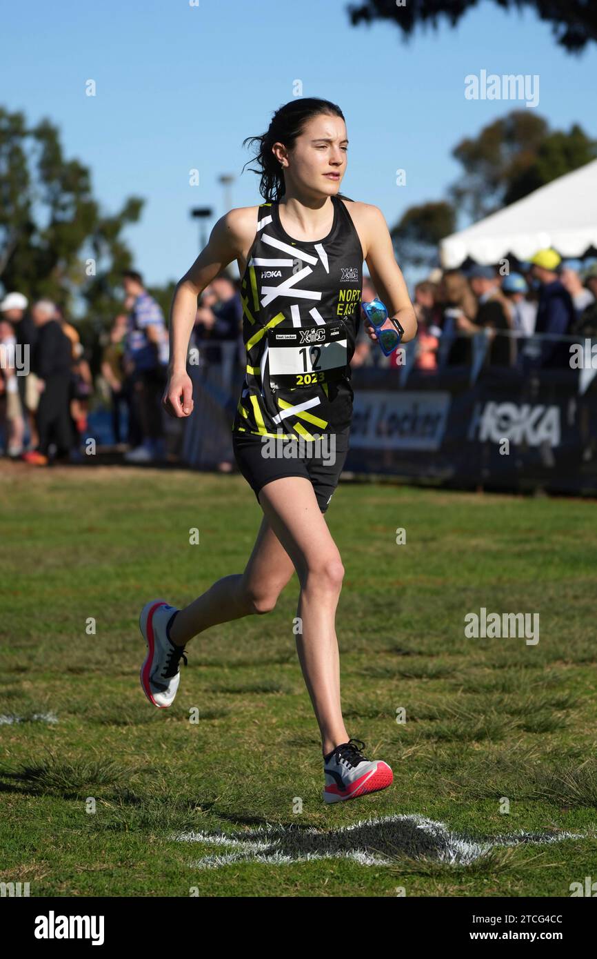 Ellie Shea places 14th in the girls race in 17:56.5 during the Foot ...