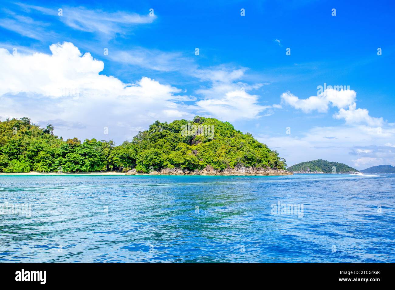 Beautiful panoramic tropical landscape of the Similan Islands in ...